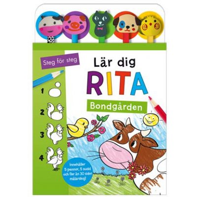 Lär dig rita: bondgården - 89 kr - Målarböcker barn - Skapamer.se